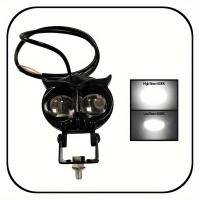 China 2 LED Owl Yellow White Flash Color MINI Projector Light For Motorcycle for sale