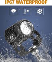 China High Brightness Blakc casing Single Lens Motorcycle Projector LED Light for sale