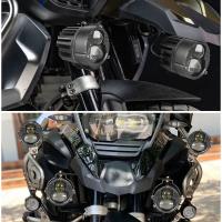 China 90W High Beam White Lens Dual Color For Motorcycle LED Spotlight for sale