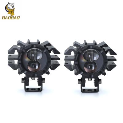 China 120W White Yellow 4D Projector Lens Motorcycle Mini Driving Lights for sale
