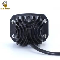 China Rectangle White Yellow Projector Spotlight Motorcycle Driving Lamp for sale