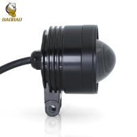 China Aluminum Casing Yellow White Flash 24V Motorcycle LED Spotlight for sale