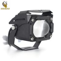 China High Power Black Casing White Yellow Motorcycle LED Auxiliary Light for sale