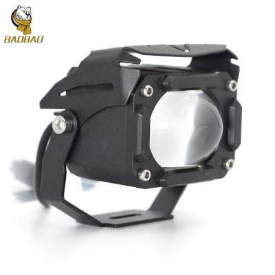 China High Power Black Casing White Yellow Motorcycle LED Auxiliary Light for sale