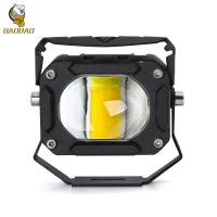 China High Power Black Casing White Yellow Motorcycle LED Auxiliary Light for sale