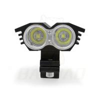 China Cartoon Design 2 LED 20W White Motorbike Auxiliary Lights Spotlight for sale