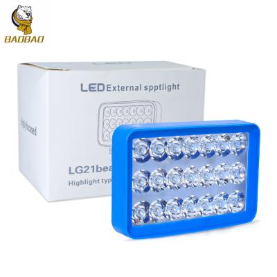 China Blue Casing Plastic White Yellow Flash Universal Motorbike Headlight for sale