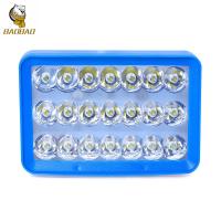 China Blue Casing Plastic White Yellow Flash Universal Motorbike Headlight for sale