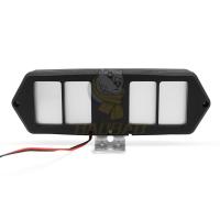 China Black Plastic Casing White Red Blue Flash 30 Beam Motorcycle LED Light for sale