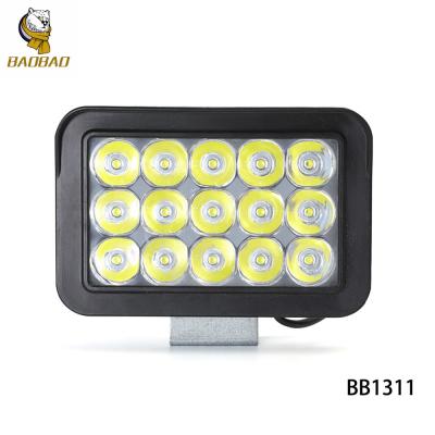 China Rectangle 15 Beam Plastic Red Blue White LED Spotlight For Motorcycle for sale