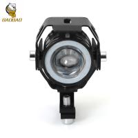 China Universal Aluminium Angel Devil Eye LED Headlights For Mini Motorcycles for sale