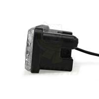 China 3 Beam Aluminum Red Blue Flash Universal Motorcycle LED Work Light Car Light for sale