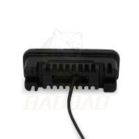 China 3 Beam Aluminum Red Blue Flash Universal Motorcycle LED Work Light Car Light for sale