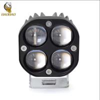 China Square Style 4D White Bright Light Waterpoof Motorclcle LED Headlight for sale