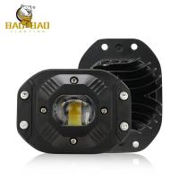 China White Yellow Aluminum Black 24V Motorcycle Universal LED Headlight for sale