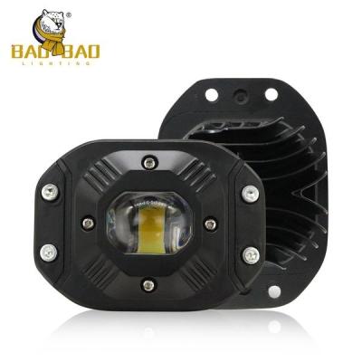 China White Yellow Aluminum Black 24V Motorcycle Universal LED Headlight for sale
