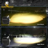 China White Yellow Aluminum Black 24V Motorcycle Universal LED Headlight for sale