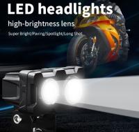 China Yellow White Flash 36W Universal Motorcycle Driving Lights LED Spotlight for sale