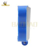 China 21 LED White Yellow Flash Aluminum Blue Casing Motorcycle Headlight for sale