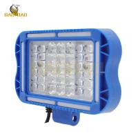 China 42 LED Red Blue White Yellow Flash Aluminum Blue Case Motorcycle Headlight for sale