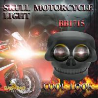 China Skull Style Yellow White Color Motorbike Spotlight LED Light Accessories for sale