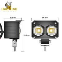 China 25W Aluminum White Yellow 80V Motorcycle Led Yellow Fog Light for sale