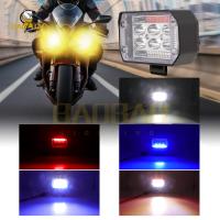 China Metal White Red Blue Flash 80V Motorcycle Fog Light for sale