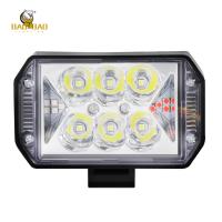 China White Flash Blue Red Metal LED Headlight Motorcycle Fog Light for sale