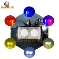 China 2 Bead Crown Plastic Metal RGB Flash Bike Decoration Fog Light for sale