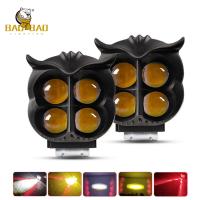 China 4 Beads Owl Shape Black Plastic White Yellow Available Fog Light for sale