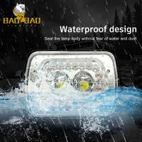 China 7 Inch Red Blue Flash Aluminum CG125 Universal Headlight for sale