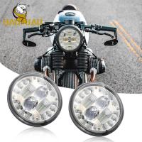 China Circle 5 Inch White Yellow Aluminum Motorcycle Fog Light for sale