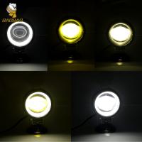 China Aluminum LED Lens Red Ring Fancy Projector Fog Light For HONDA CG125 CD70 for sale