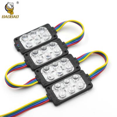 China 6 Beads 12V RGB Flashing Lens Fancy Module Decoration Light for sale