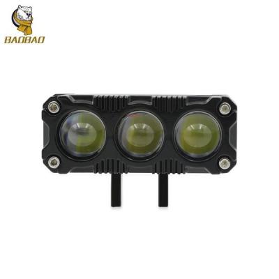 China Black Metal White Yellow Waterproof CG125 Fog Light LED Headlight for sale