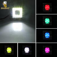 China Metal Skull 24V Bright White Available LED Driving Fog Light for sale