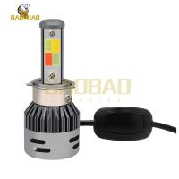 China Blue White Yellow Flash Metal Lens Motorcycle Headlight LED Bulb for sale
