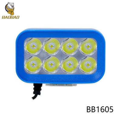China Plastic Blue Casing IP68 Waterproof White High Beam 85V Motor Headlight for sale