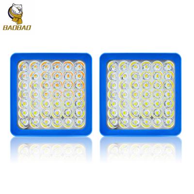 China 42 Beads Metal Case White Yellow Flash 24V LED Headlight Bike Accoessories for sale