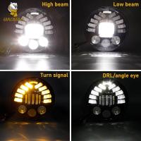 China Aluminum 5.75 Inch High Beam Low Beam White Yellow Modified LED Headlight for sale