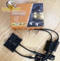 China Devil Eye Aluminum White Yellow Dual Color Motorcycle Projector Fog Light for sale