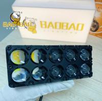 China 10 Beads Fog Light Aluminum RGB White Yellow Flash Dual Color Motorcycle Spare Part for sale