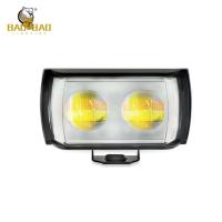China Metal Plastic 2 LED White Yellow Dual Color RGB Projector Fog Light for sale