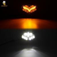 China 24V LED Auxiliary Round White Yellow Tractor Headlight Car Driving Work Light for sale