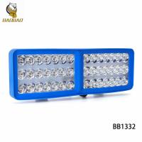 China 42 beads Plastic Blue Case White Yellow LED Motorcycle Headlight Spare Parts for sale