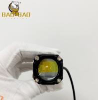 China Devil Eye Black Aluminum White Yellow Motorcycle CG Luces Projector Driving Light for sale
