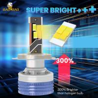 China H4 White Flash Metal High Brightness Car Interior Headlight LED Bulb Luces Light for sale