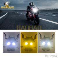 China 80V White Yellow Dual Color Driving Motorcycle Lights CG LED Fog Light for sale