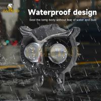 China Owl Shape Aluminum White Yellow Dual Color Motorbike LED Fog Light for sale