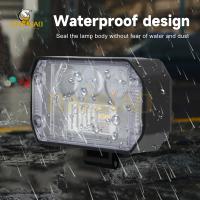China 80V LED Work Light Metal White Yellow Dual Color Flashing Motorcycle Spare Parts for sale